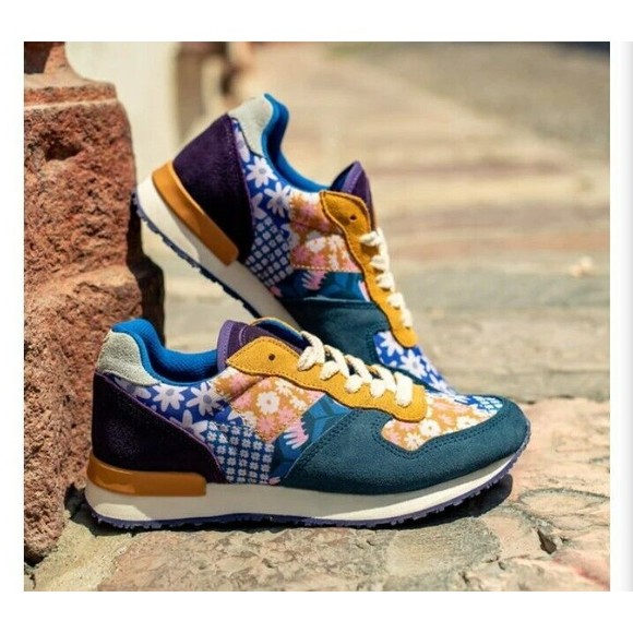 inkkas | Shoes | New No Box Inkkas Hendrix Retro Jogger Floral Suede ...